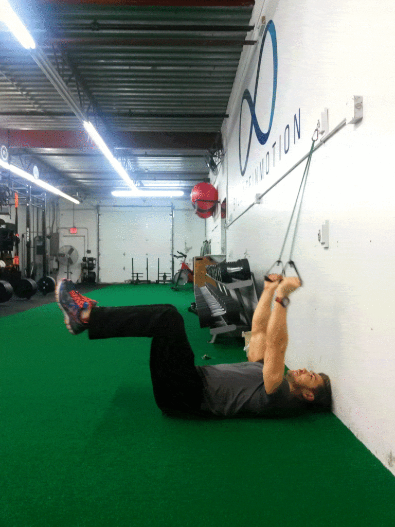 Lying Down Band Pull with Optional Dying Bug - Balance In Motion